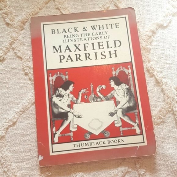 book | Other | Art Book Black White Illustrations By Maxfield Parrish ...